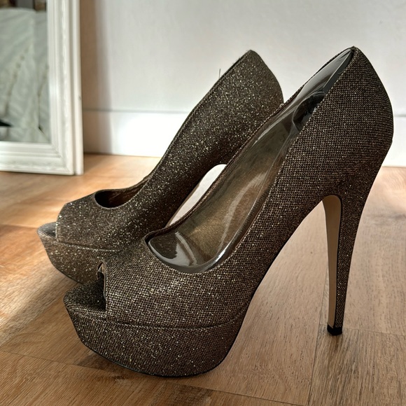 Aldo | Shoes | Gold Vannice Aldo Heels | Poshmark